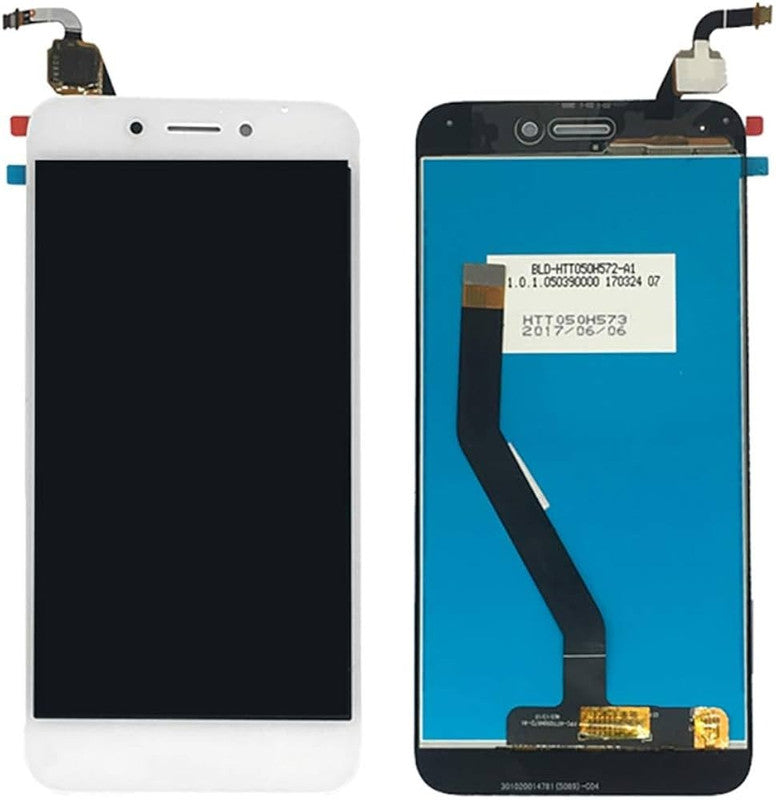 Lcd Display Folder Combo for HUWAEI Holly 4 White - Zeespares.in