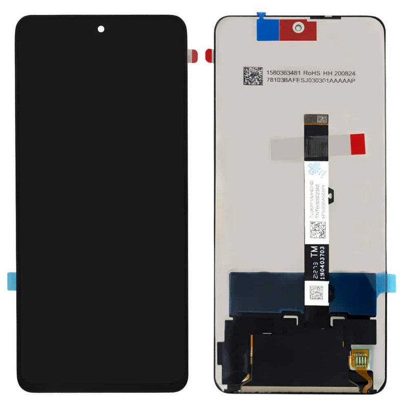 LCD Display Folder Combo for Xiaomi Poco X3 Black- Zeespares – Zeespares.in