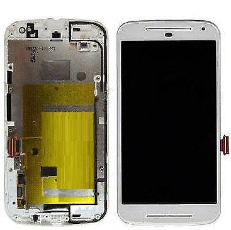 Lcd Display Folder Combo for MOTO G2 WF White - Zeespares.in