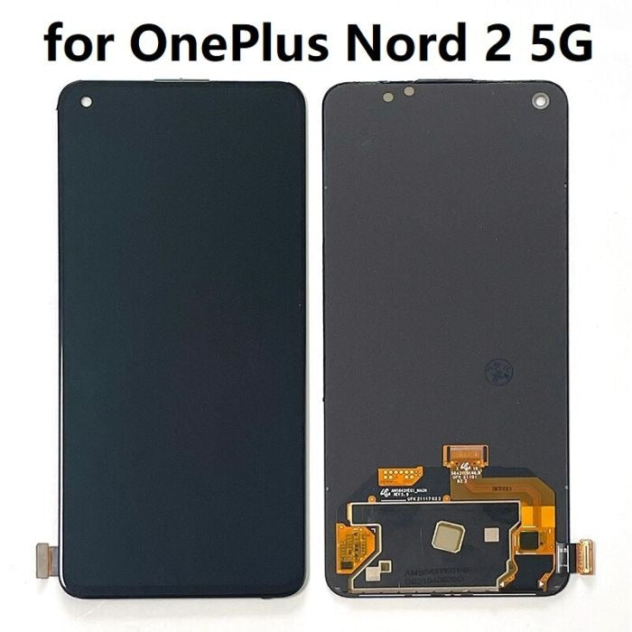 Lcd Display Combo for Oneplus Nord 2 (OLED) Black - Zeespares.in