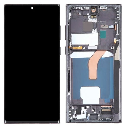 Lcd Display Combo With Frame for Samsung Galaxy S22 Ultra- Zeespares.in
