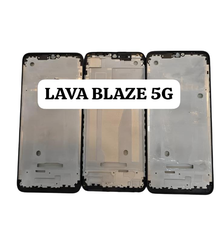 Lcd Frame Middle Chessis for Lava Blaze 5G Black - Zeespares – Zeespares.in