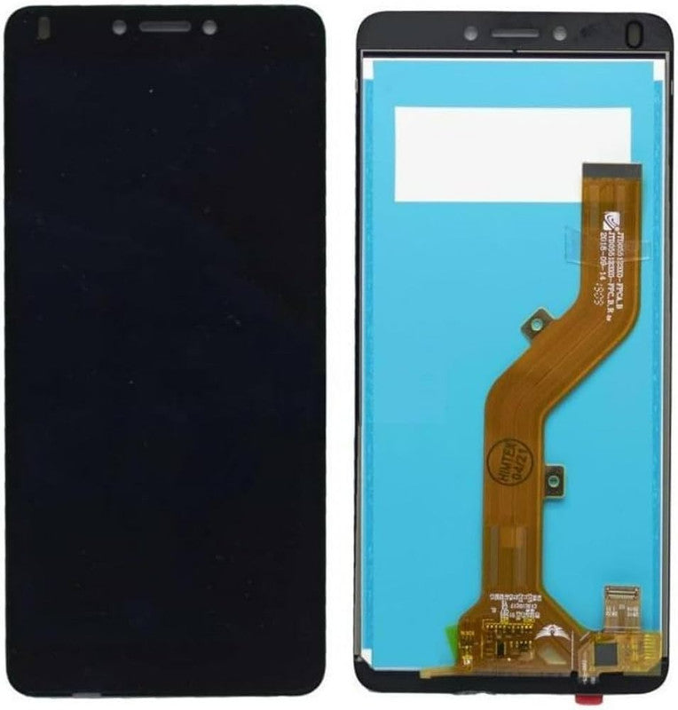 Lcd Display Folder Combo for ITELL A46 Black - Zeespares.in