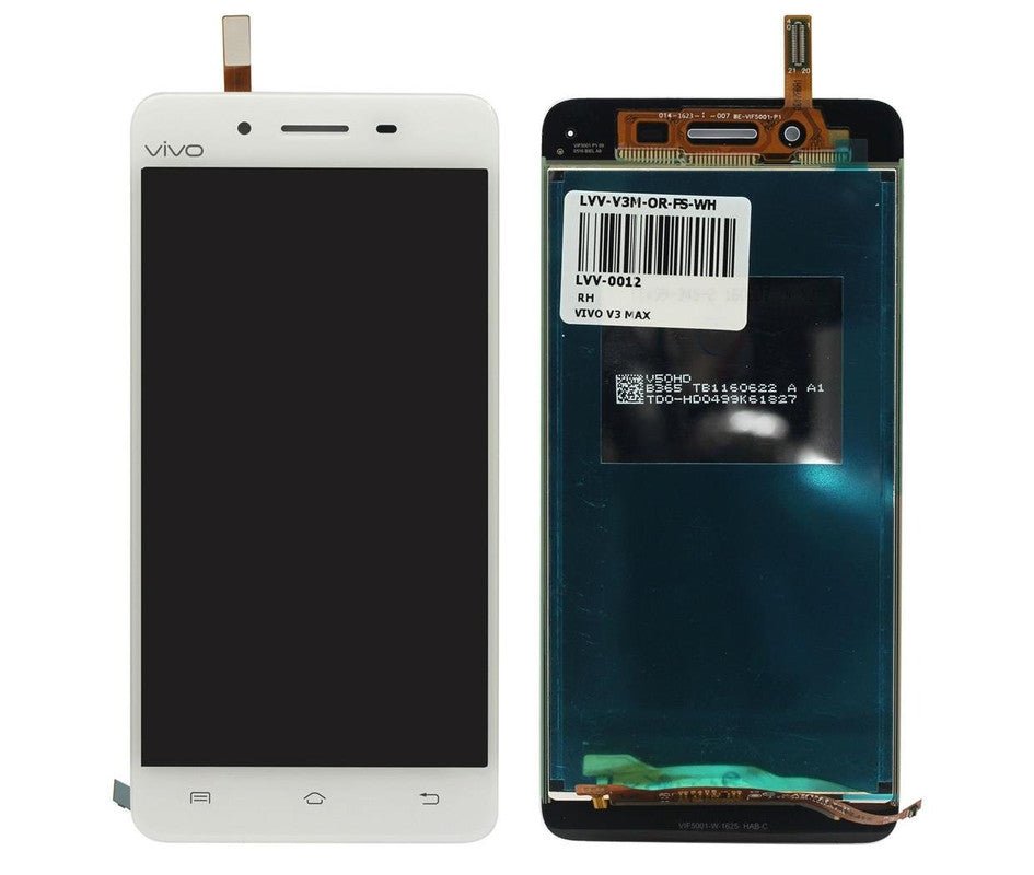 Mozomart Lcd Display Folder for Vivo V3 Max White - Zeespares.in