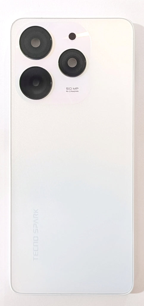Back Panel Housing for Tecno Spark 10 Pro : White - Zeespares.in
