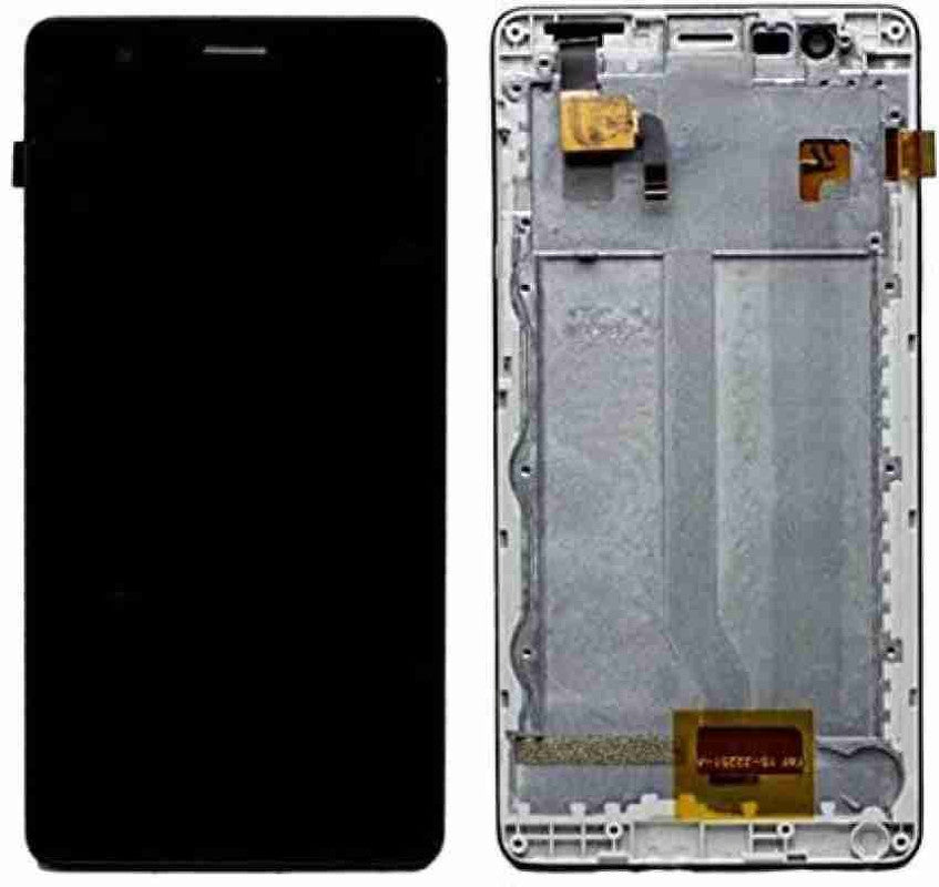 Lcd Display Folder Combo for INTEX LIONS 4G Black - Zeespares.in