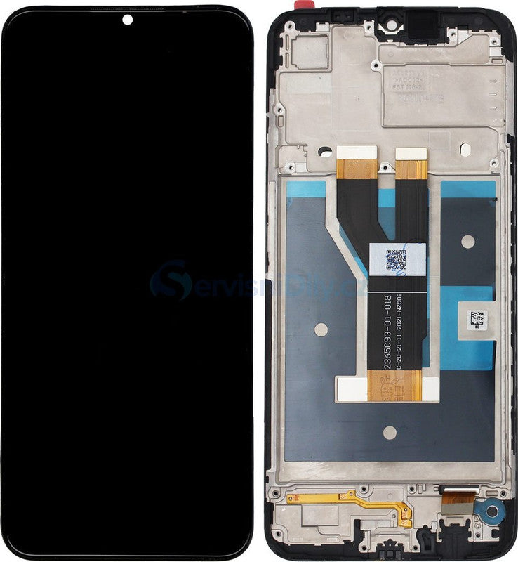 Lcd Display Combo With Frame for Realme C61- Zeespares.in