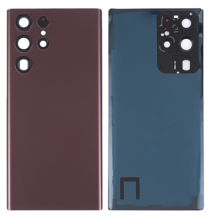 Back Panel Glass for Samsung Galaxy S22 Ultra Burgundy – Zeespares.in