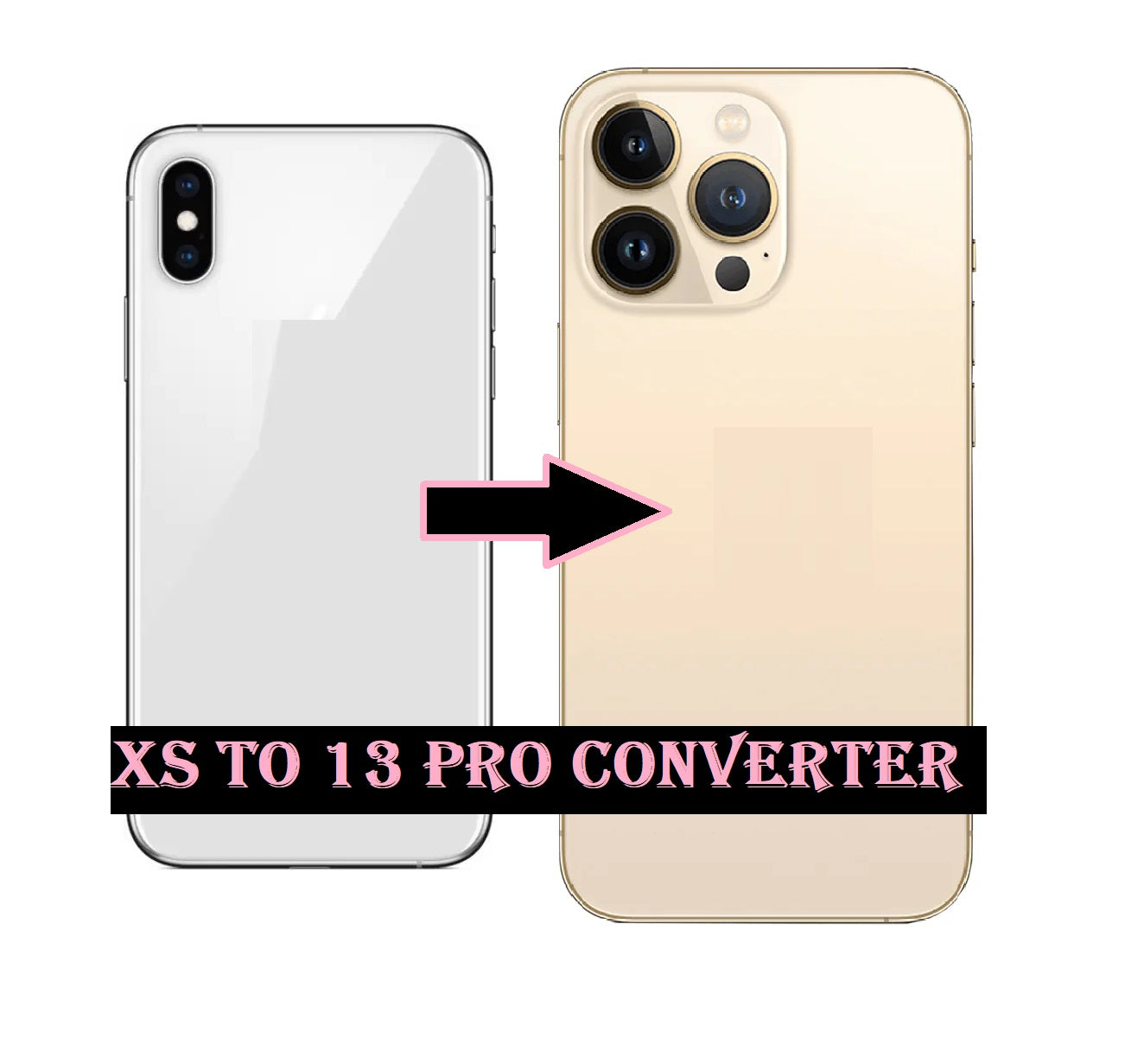 Convertor Back Panel Housing for Apple iPhone XS to iPhone 13 Pro ...