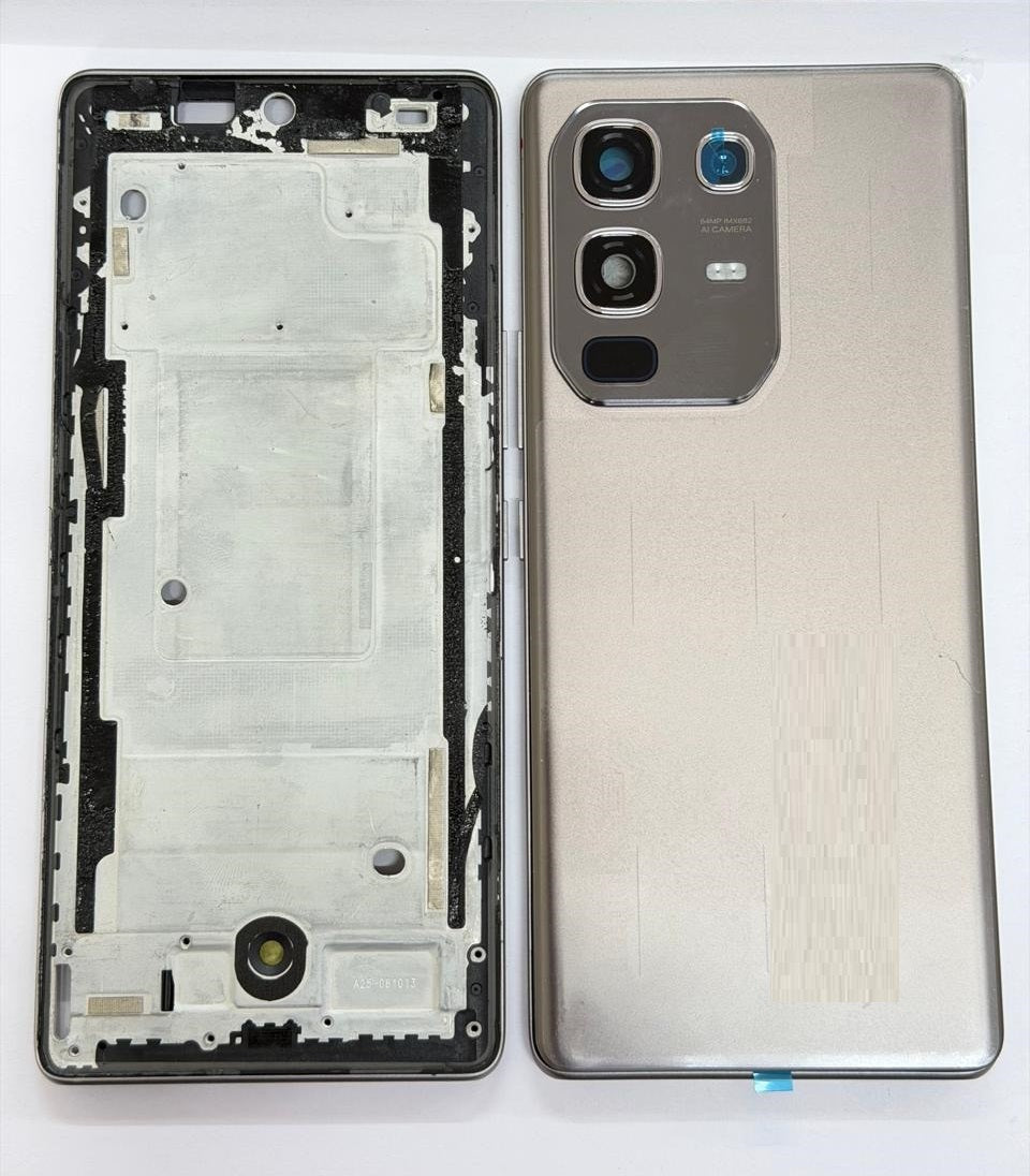 Back Panel Housing for Infinix Note 50S X6870 Grey- Zeespares.in