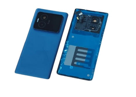 Back Panel with Camera Glass for Lava Blaze Duo 5G Nevy Blue- Zeespares.in