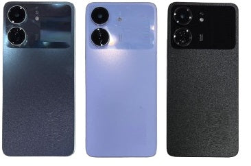 Back Panel Housing Body for Poco C65 Blue - Zeespares – Zeespares.in