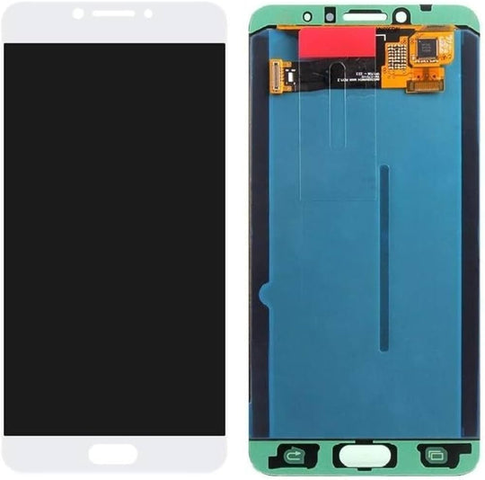 OLED Lcd Display Combo Folder for Samsung Galaxy C7 White- Zeespares.in