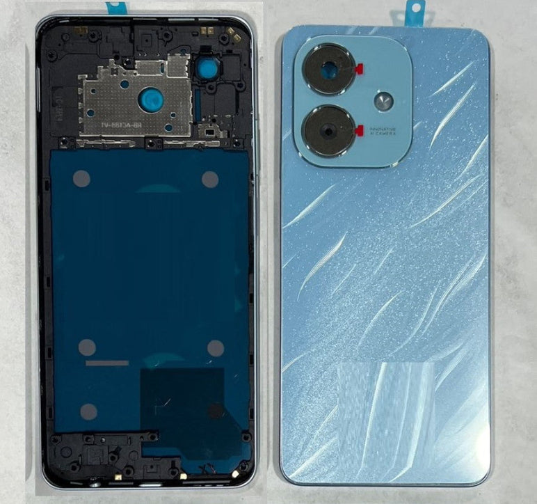 Back Panel Housing Body for Oppo A3X 5g Blue - Zeespares.in