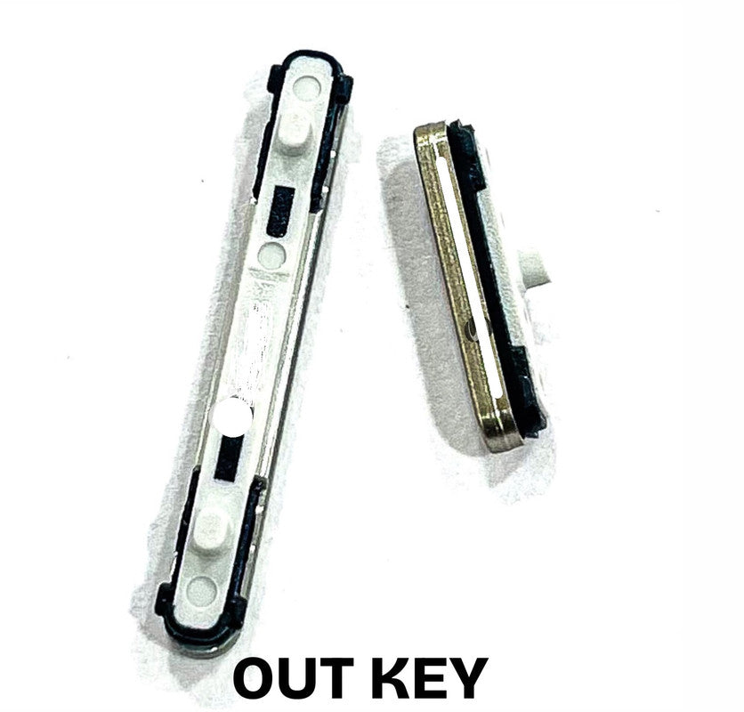 External Side Button Out Keys for Samsung Galaxy S25 Silver Silver ...