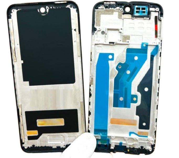 Lcd Frame Middle Chassis for Tecno Spark Go2 Kl5 Black Black- Zeespares.in