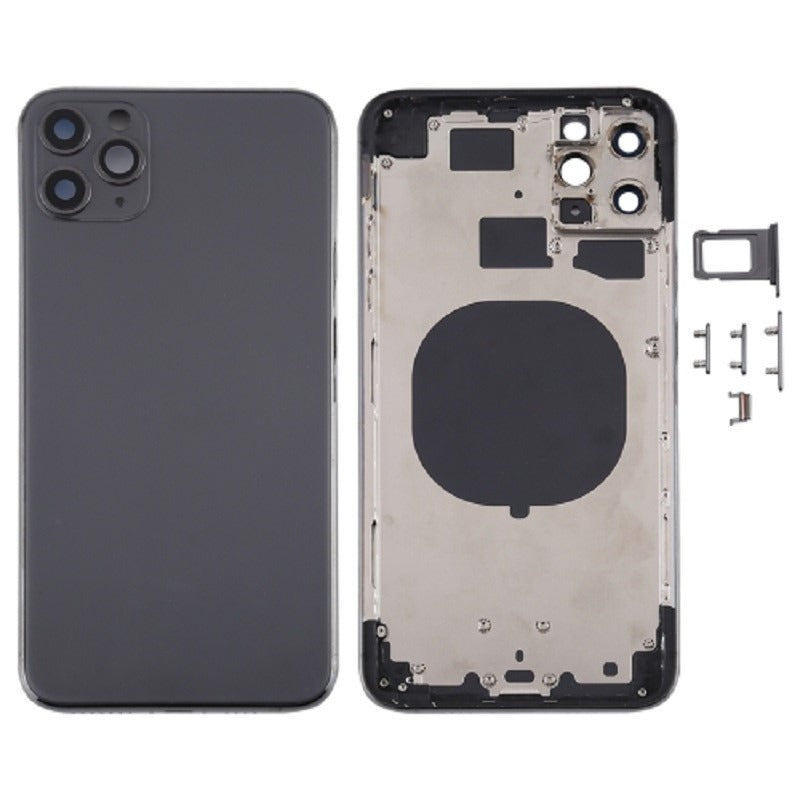 Back Panel Housing for Apple Iphone 11 Pro Max SpaceGrey- Zeespares ...