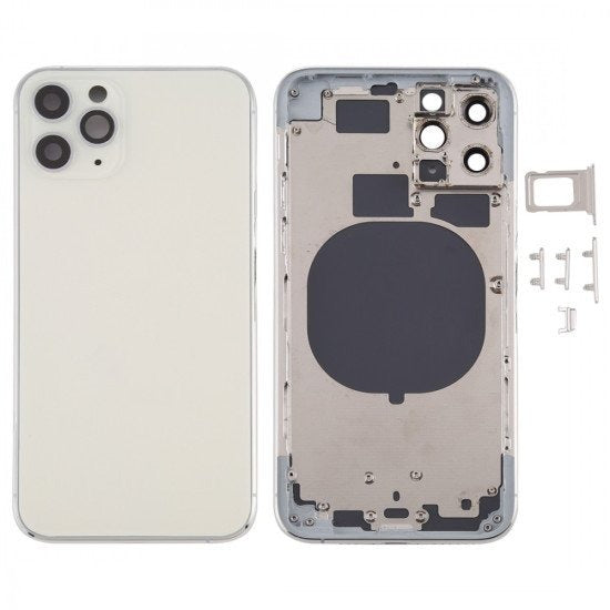 Back Panel Housing for Apple Iphone 11 Pro White- Zeespares – Zeespares.in