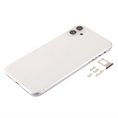 Back Panel Housing for Apple Iphone 11 White- Zeespares – Zeespares.in