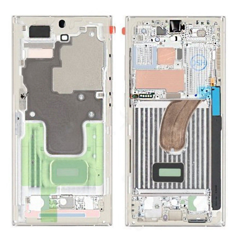 LCD Frame Middle Chassis for Samsung Galaxy S23 Ultra CreamWhite ...