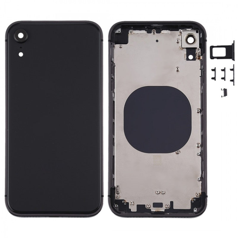 Back Panel Housing for Apple Iphone XR Black- Zeespares – Zeespares.in